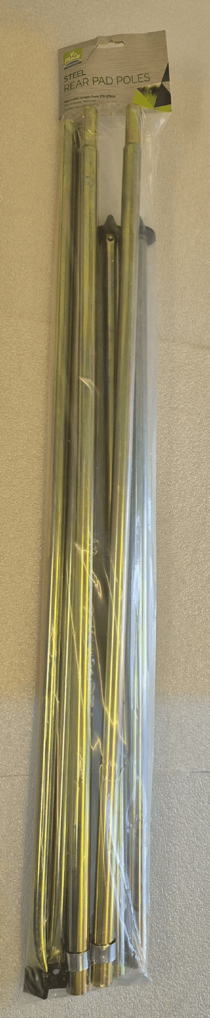 Via Mondo Steel Rear Pad Caravan Porch Awning Poles - Grasshopper Leisure