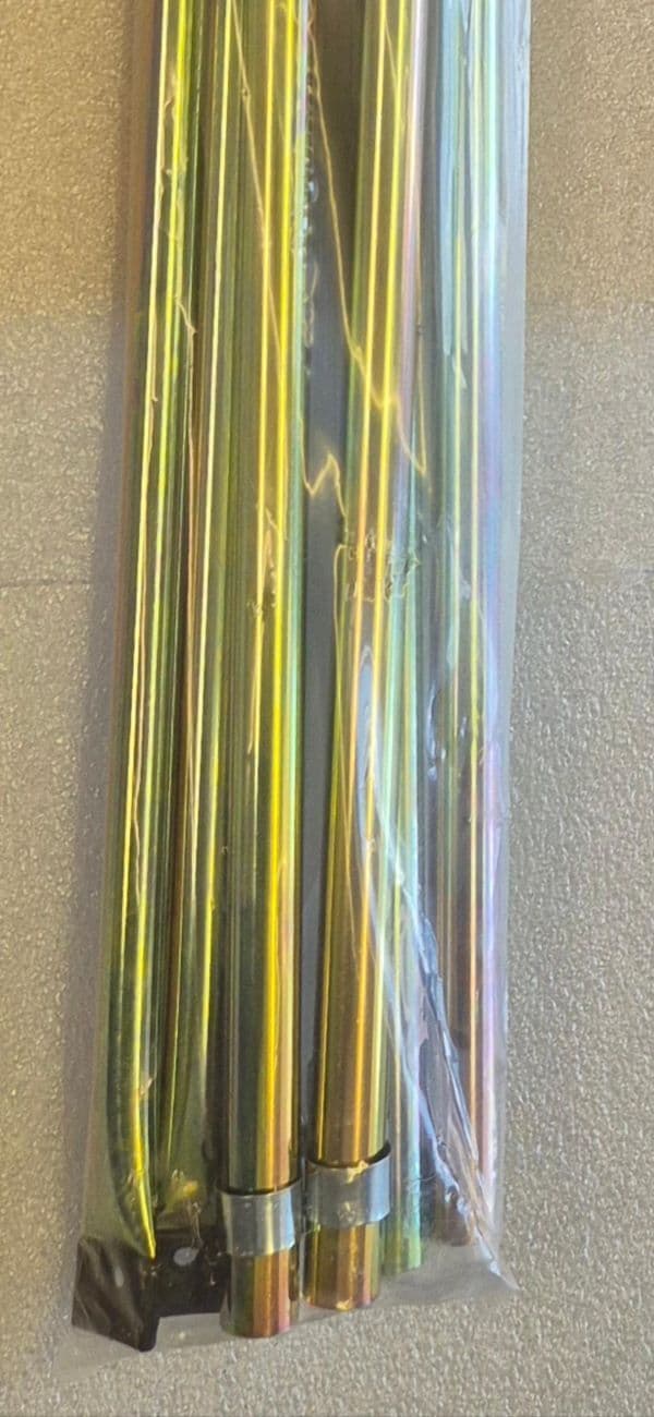 Via Mondo Steel Rear Pad Caravan Porch Awning Poles - Grasshopper Leisure