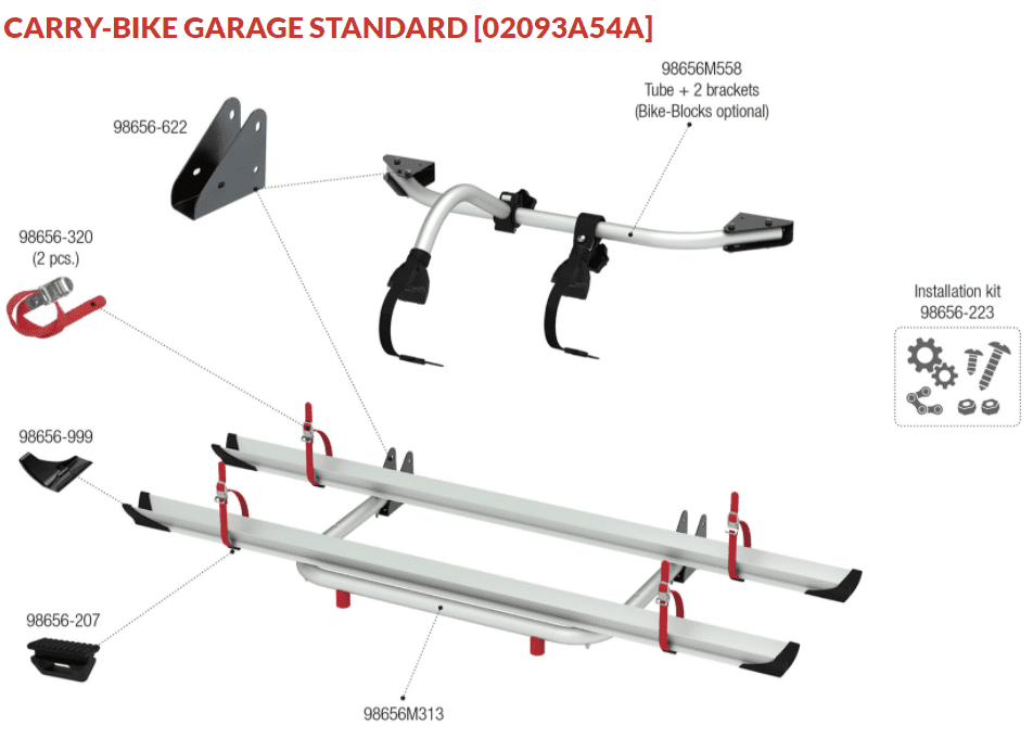 Fiamma Carry-Bike Garage Standard Cycle Rack Carrier - Bike Racks for ...