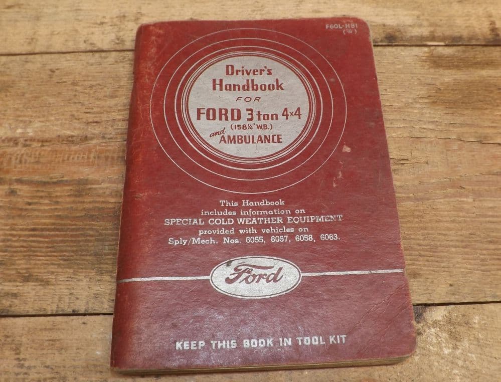 1943 Ford 3 Ton model WB drivers handbook