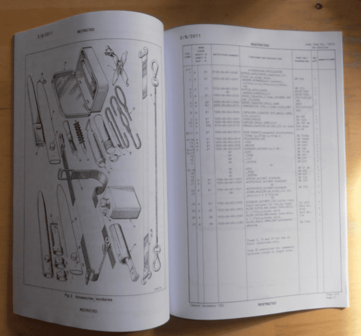 7 62mm SLR Rifle L1A1 L12A1 Illustrated Parts List