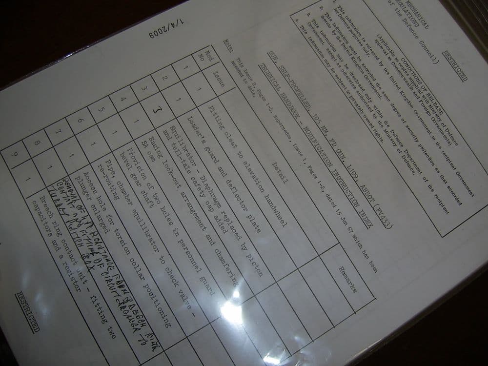 Abbot gun Self propelled 105mm Abbott FV433 Technical handbook ...