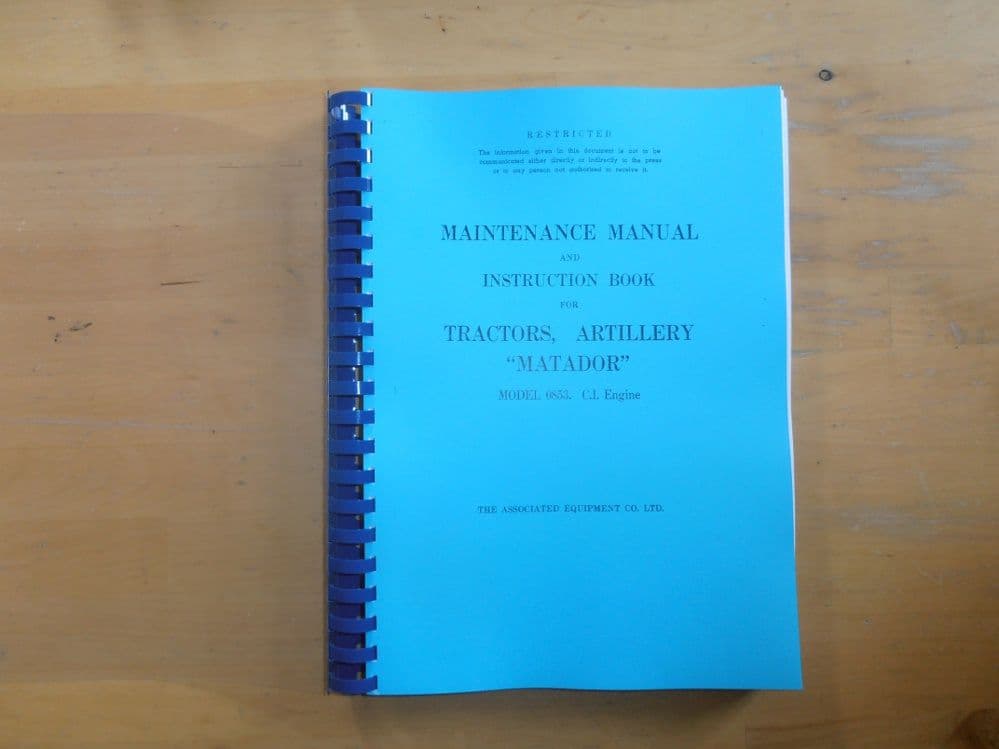 AEC Matador Maintenance manual 0853 CI Engine