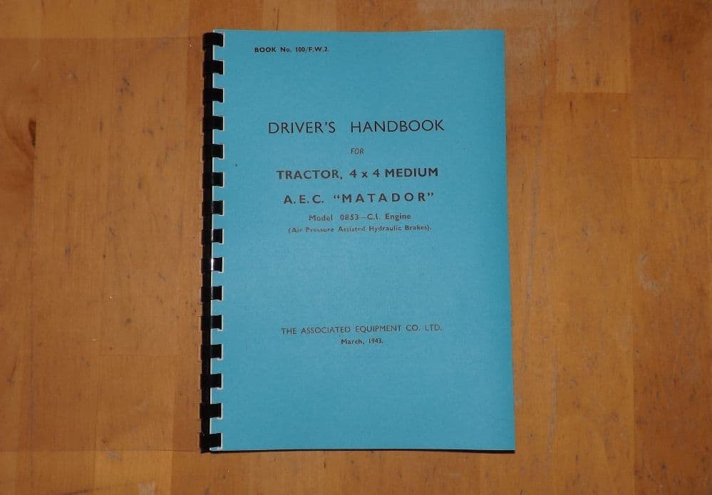 AEC Matador Drivers handbook 0853 CI engine