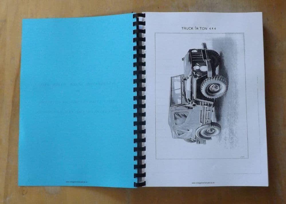 Austin Champ 4x4 GS and FFW MK1 Illustrated spare parts list