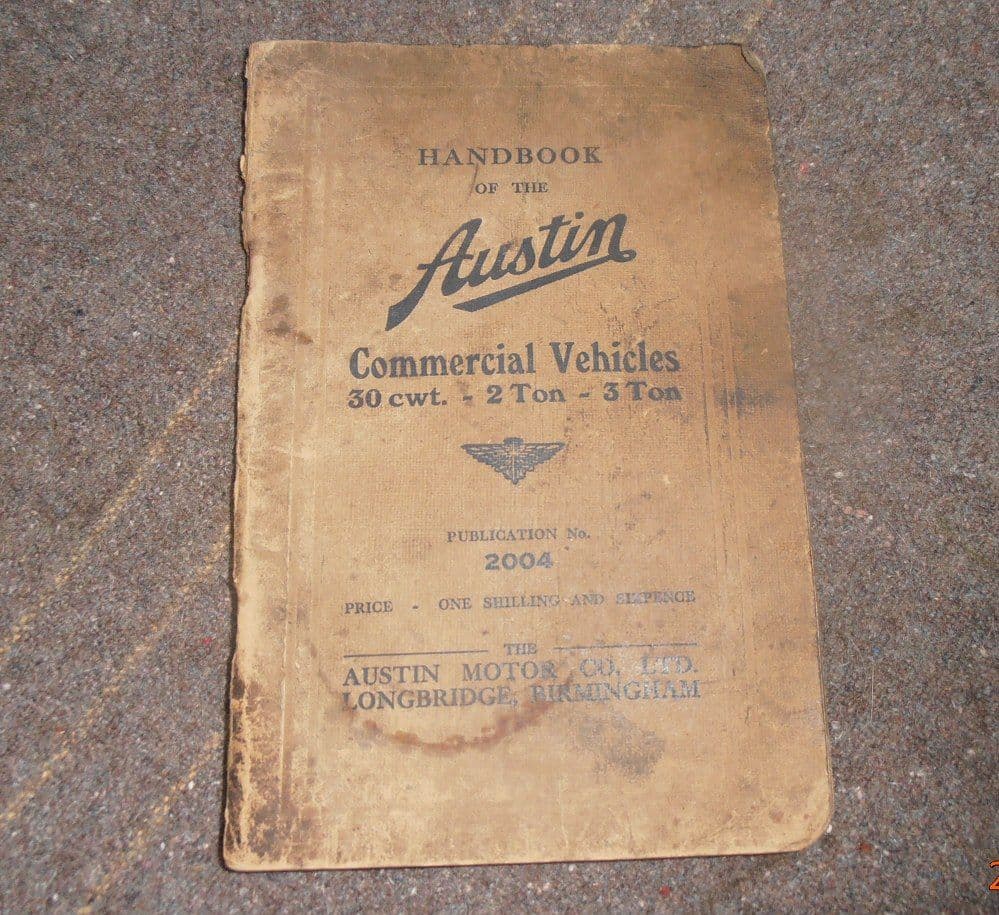Austin Commercial vehicles handbook Original