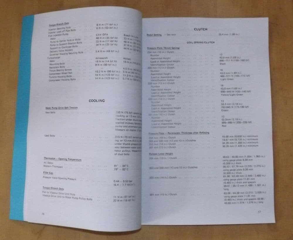 Bedford Turbo charged engines 330 220 3 6 5 4 litre