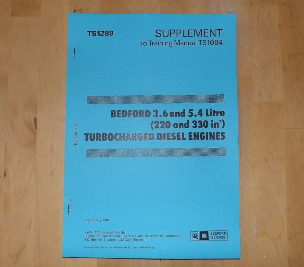 Bedford Turbo charged engines 330 220 3 6 5 4 litre