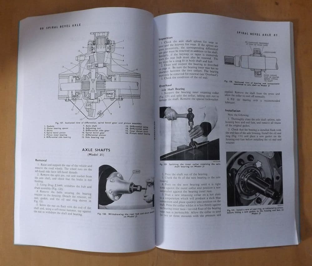 Bedford TK/TJ Transmission Prop shafts Rear Axle TS 507