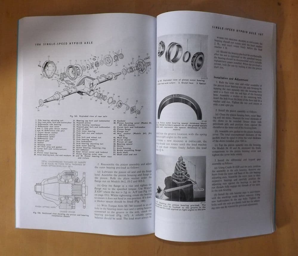 Bedford TK/TJ Transmission Prop shafts Rear Axle TS 507