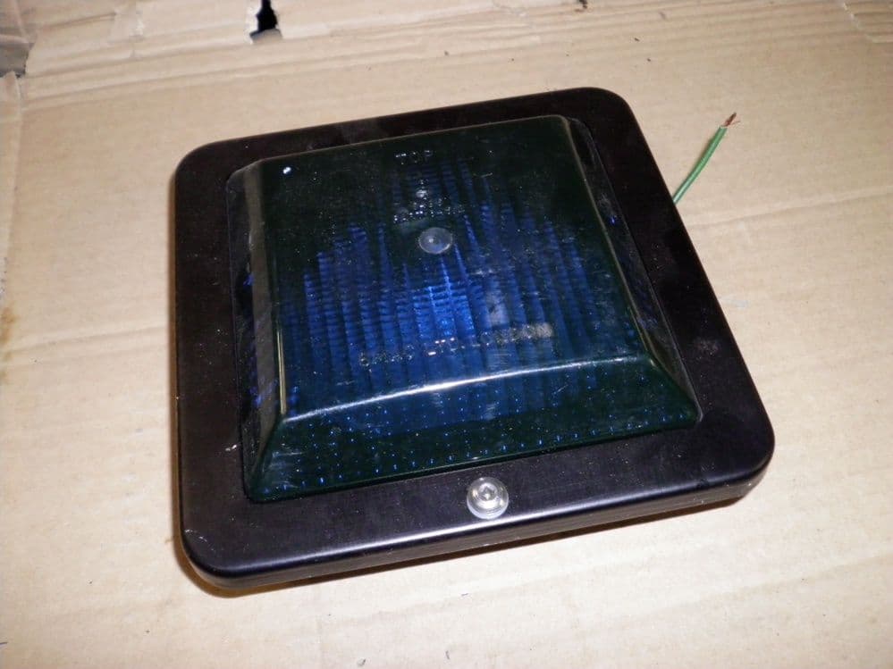 Blue square lamp units