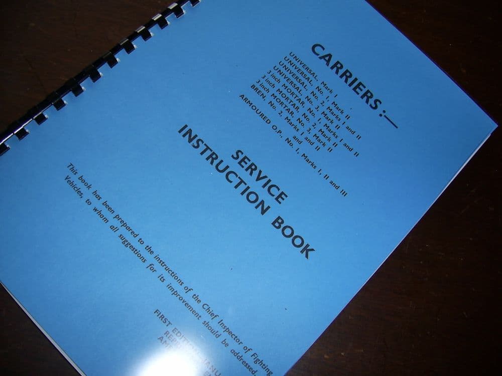 Bren Gun Carrier Service Instruction Book