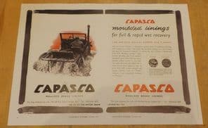 Capasco moulded brake lining advert