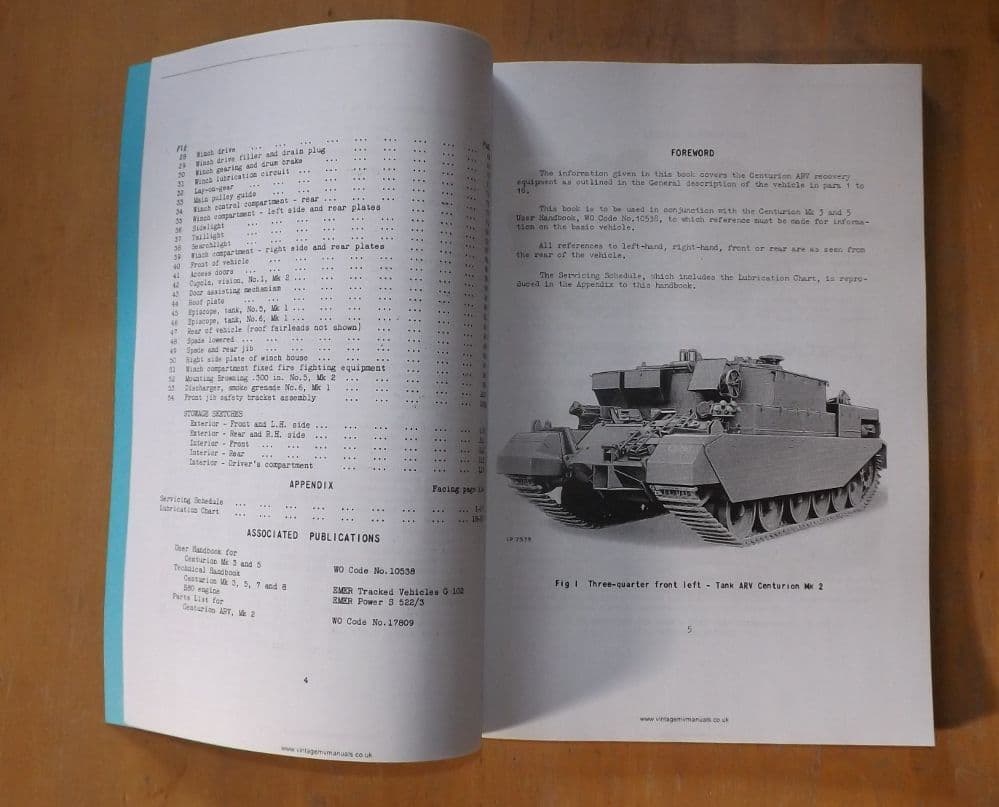 Centurion tank MK2 ARV User handbook