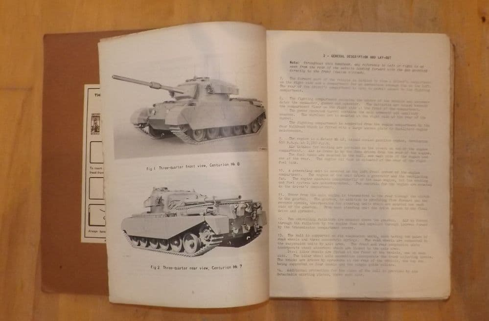 Centurion gun tank MK7 and 8 User handbook