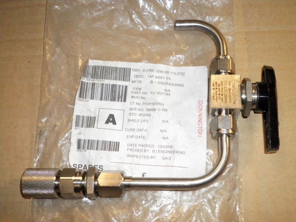 Challenger 2 Oil tap assembly