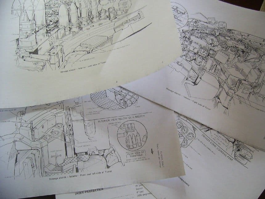 Chieftain Tank MK5 Stowage Diagrams and data Sheets