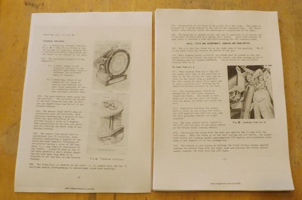 Churchill tank AVRE Dozer Fascine cradle User handbook