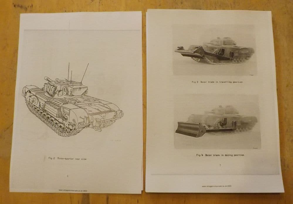 Churchill tank AVRE Dozer Fascine cradle User handbook