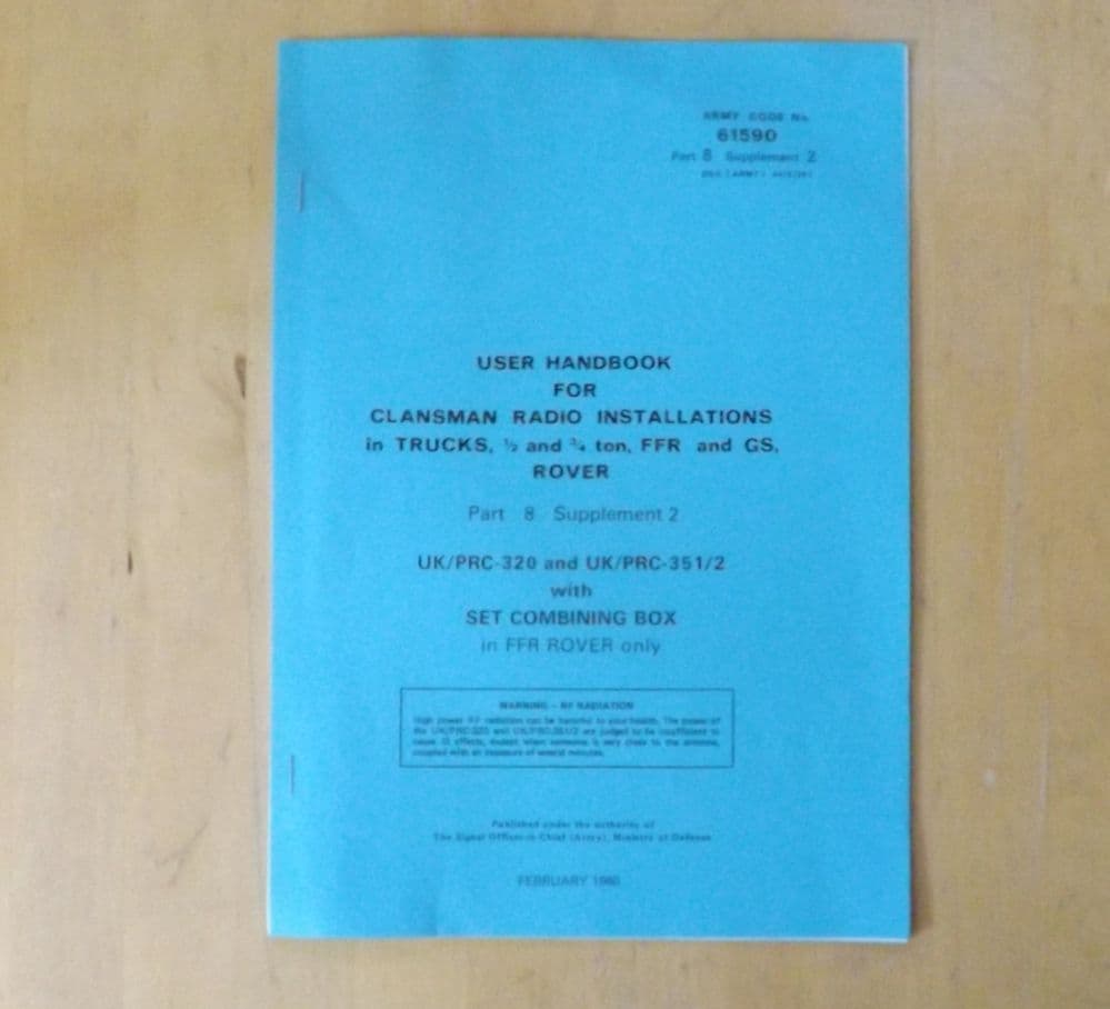 Clansman 320/351 with SCB into Land Rover FFR Pt8 Sup 2