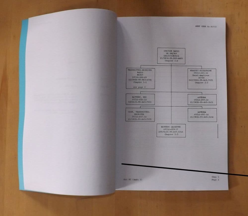 Clansman 349 Illustrated parts list