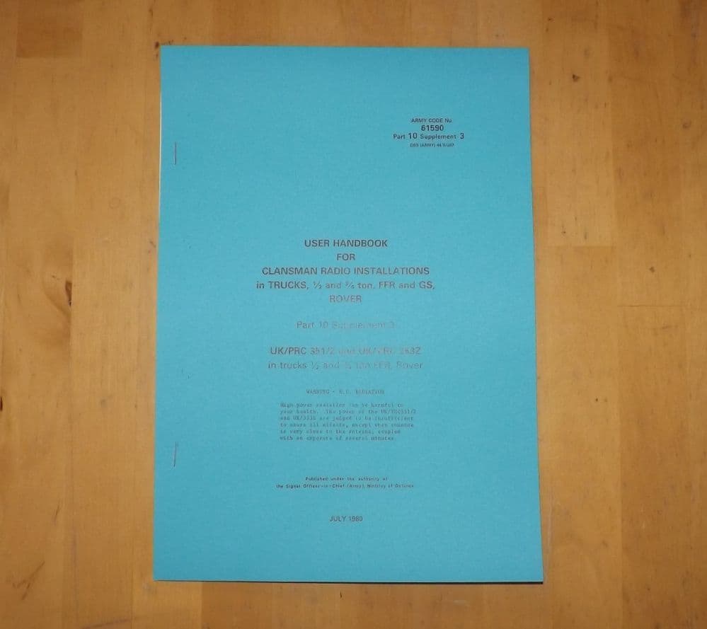 Clansman 351/2 & 353Z into Land Rover Pt10 Sup3