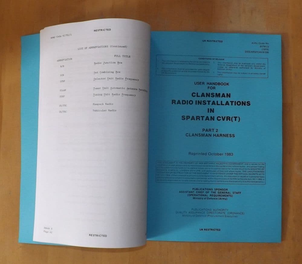 Clansman Radio installations in Spartan CVRT