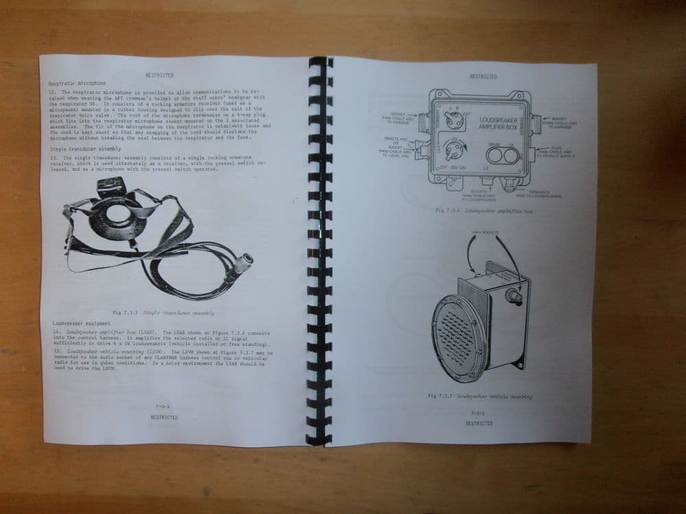 Clansman Radio Reference handbook Army radio