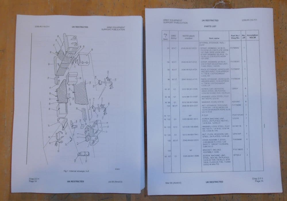CVR T Scimitar Illustrated parts catalogue