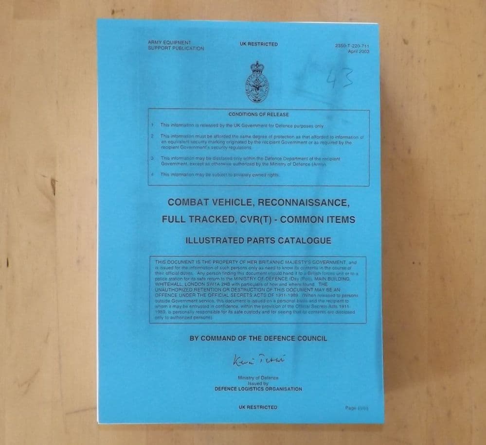 CVR& x28;T& x29;& x28;D& x29; Common items Illustrated parts list