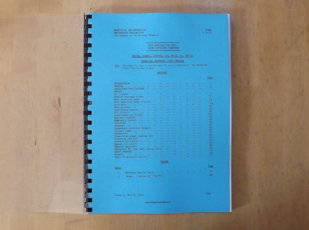 Engine L60 No 4 MK 4A1 Technical handbook