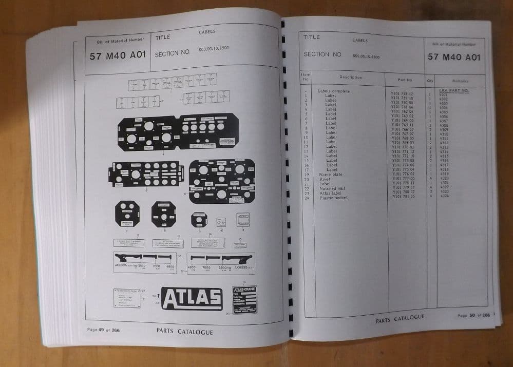Foden 6x6 GS Recovery Vehicle Commercial parts list
