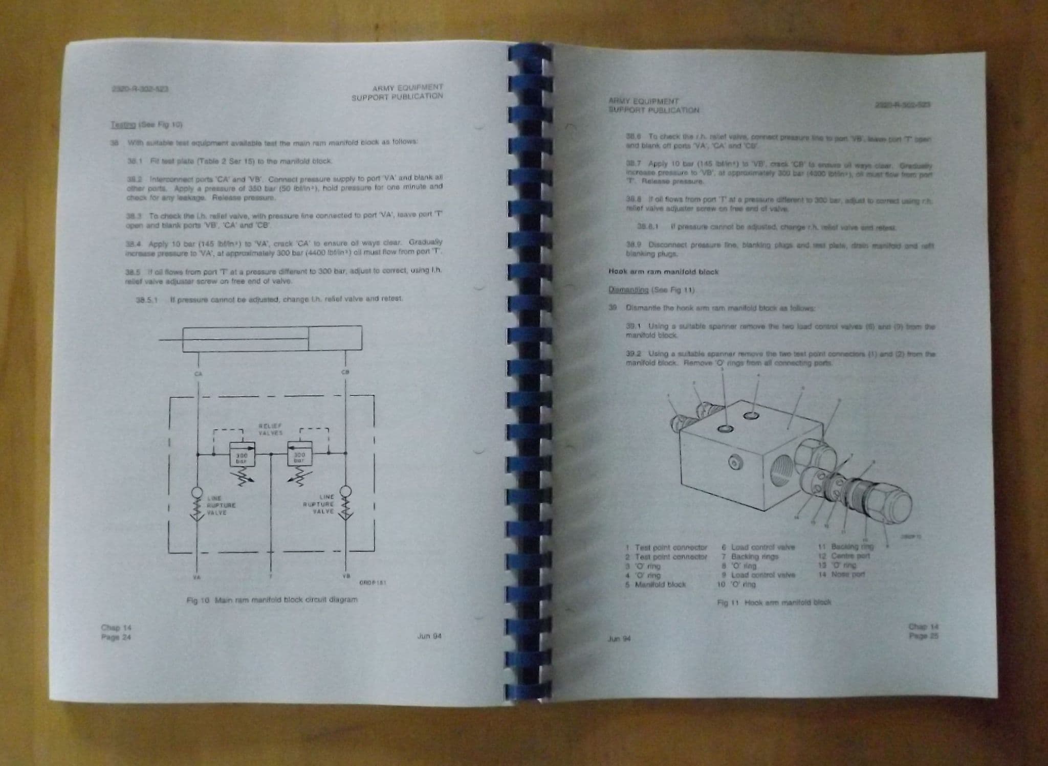 Foden 8x6 LHD 15 tonne Truck load handling Repair Instructions