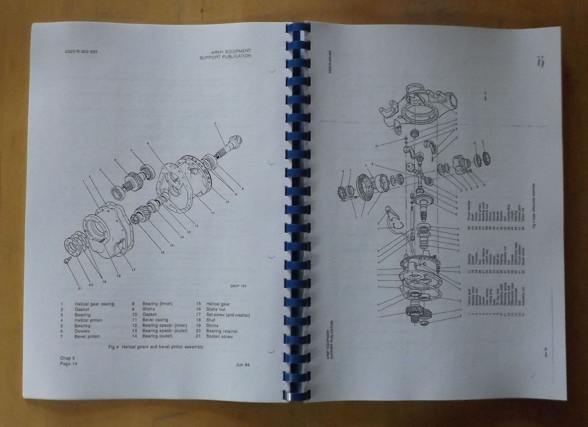 Foden 8x6 LHD 15 tonne Truck load handling Repair Instructions