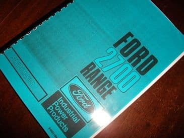 Ford 2700 Industrial engine Service manual