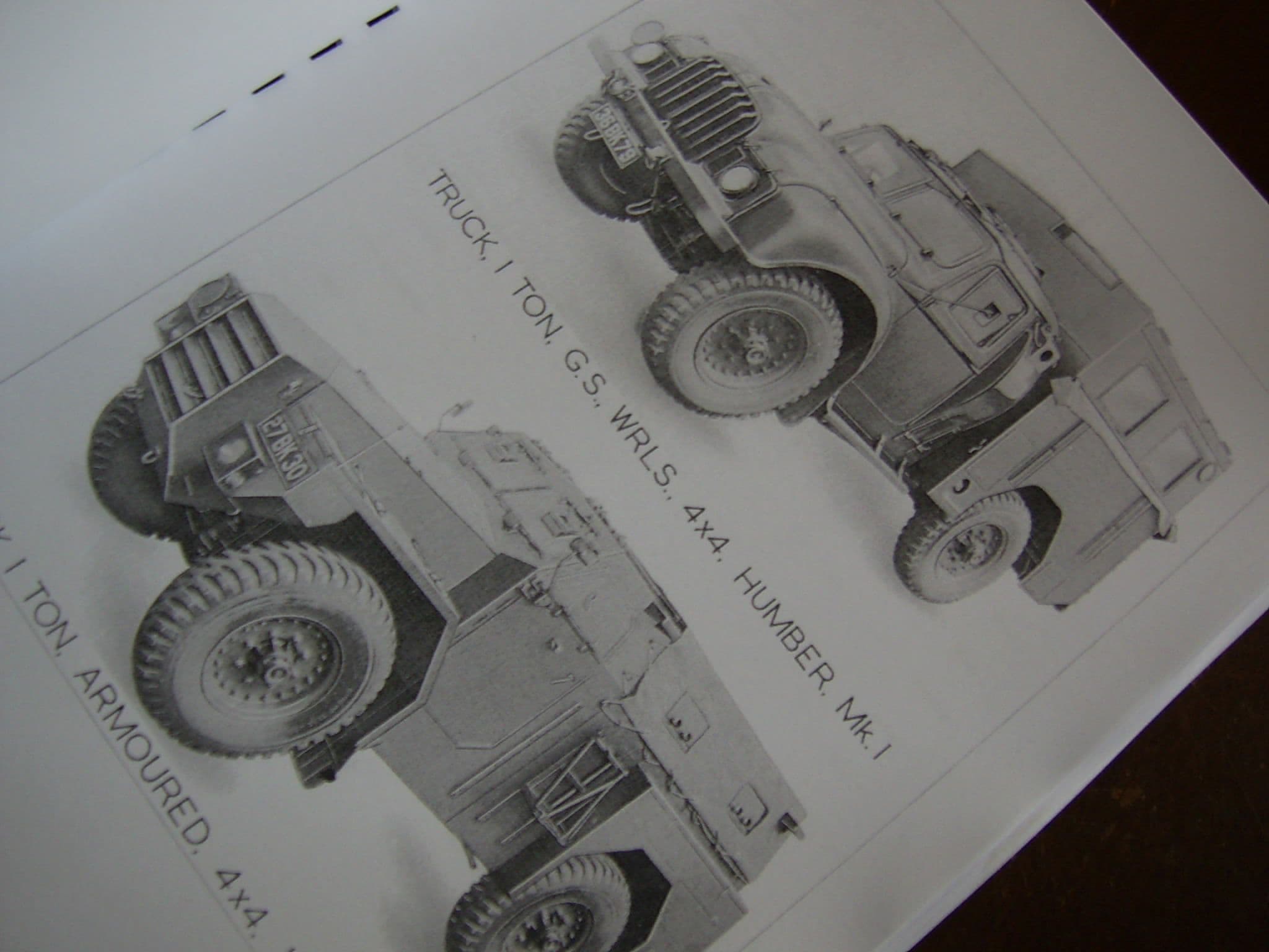 Humber 1 ton Armoured & GS Parts list B60 Engine