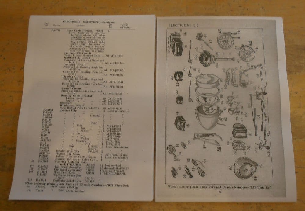 Humber Super Snipe Utility Vehicles Replacement parts catalogue