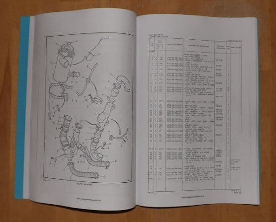 Land Rover V8 Illustrated parts list