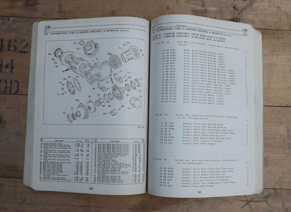 Mack 7 5 ton 6x6 Prime mover Parts list