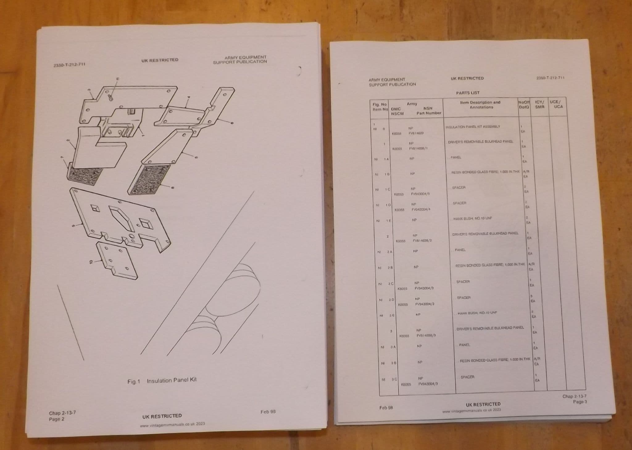Samaritan CVRT FV104 Illustrated parts list