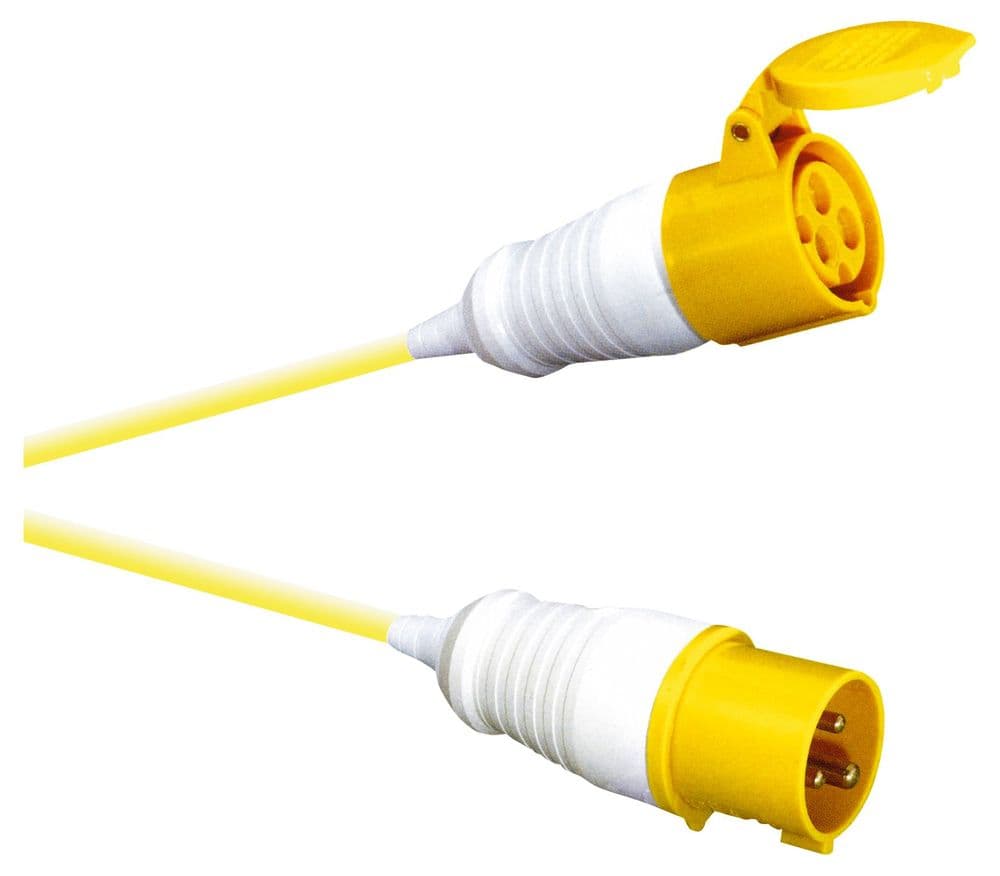 10Mtr Eagle 110V Yellow 110AC Input High Current Male Line Plug To ...