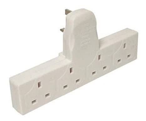 13A Proelectrix 4 Gang Wall Socket Converts 1 plug into 4 sockets