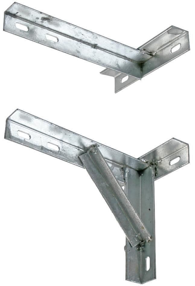 18" Galvanised Heavy Duty T and K TV Aerial or Antenna Bracket