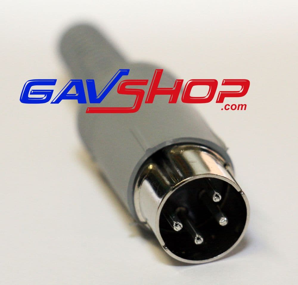 4 PIN DIN JACK PLUG - INLINE TYPE