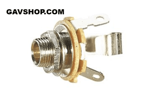 6 35mm Switched Mono Skeletal Jack Socket with Solder Terminals