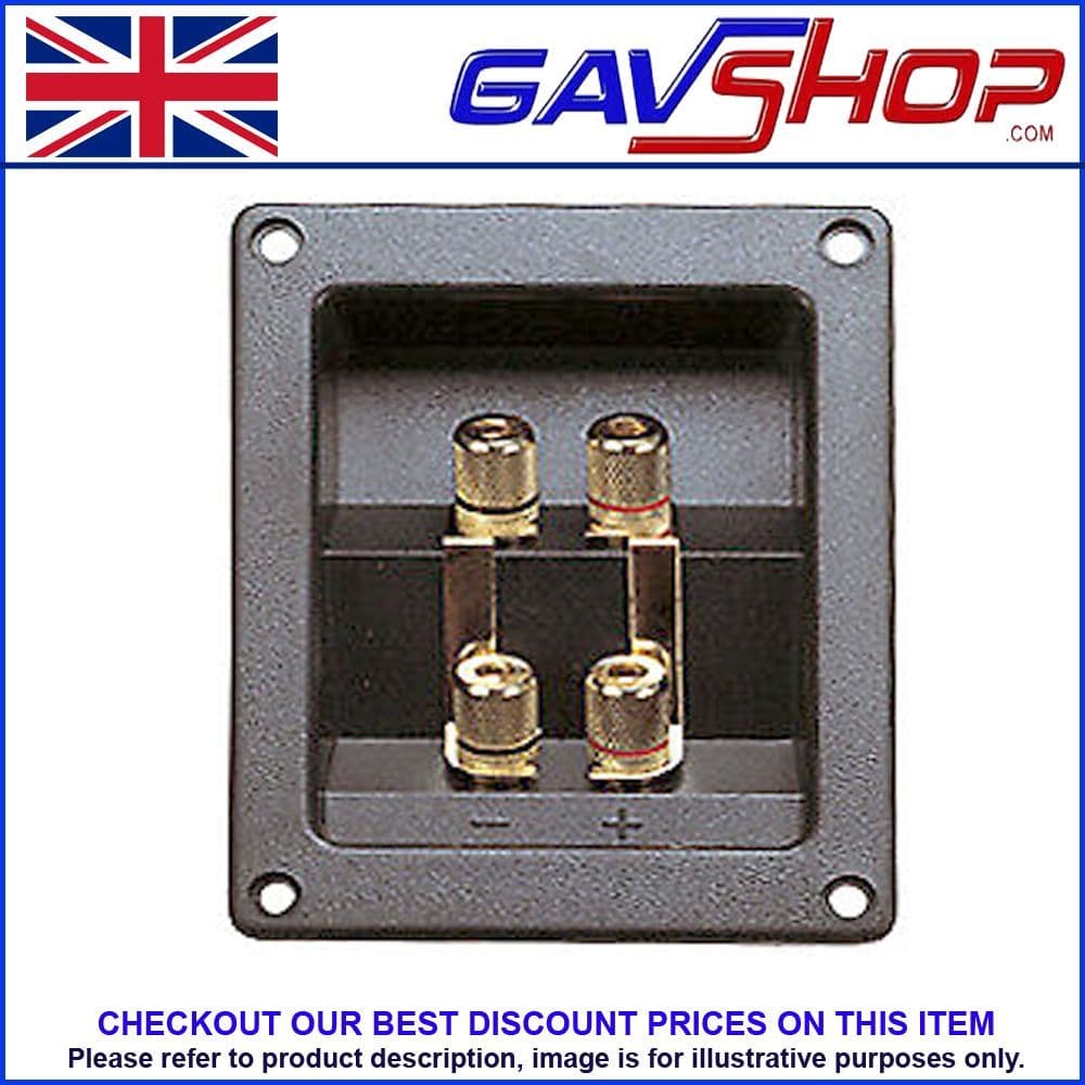 Speaker Terminal Plate for Banana Plugs Spades or Bare Wire Ends