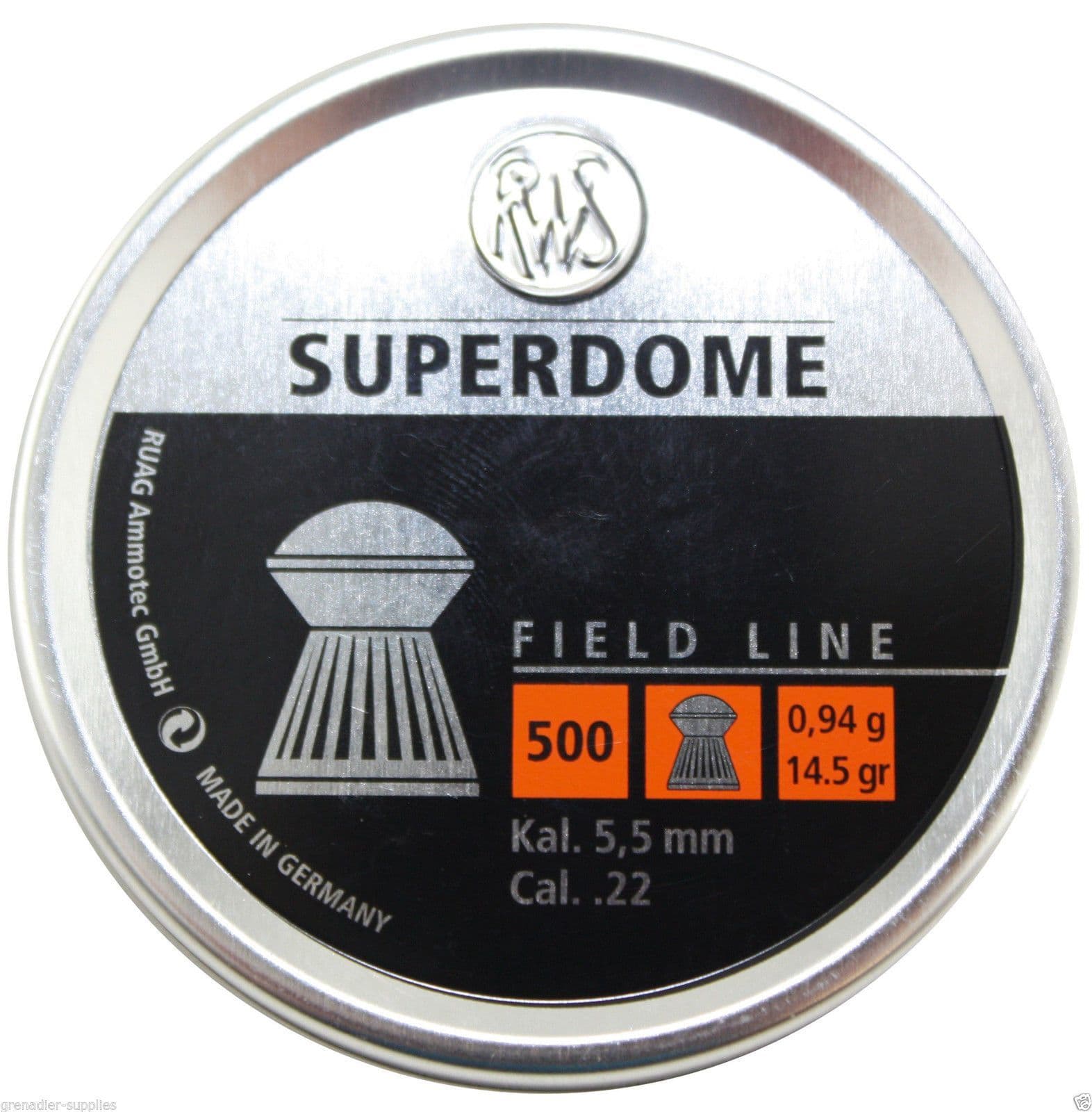 RWS SUPERDOME AIRGUN PELLETS 22