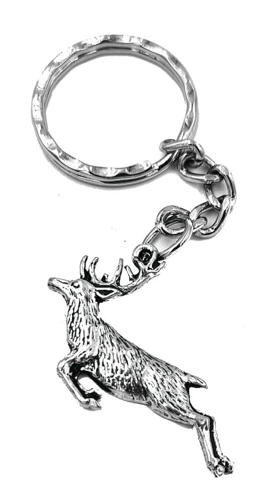 Pewter Keyring: Fox at Gundog Gear