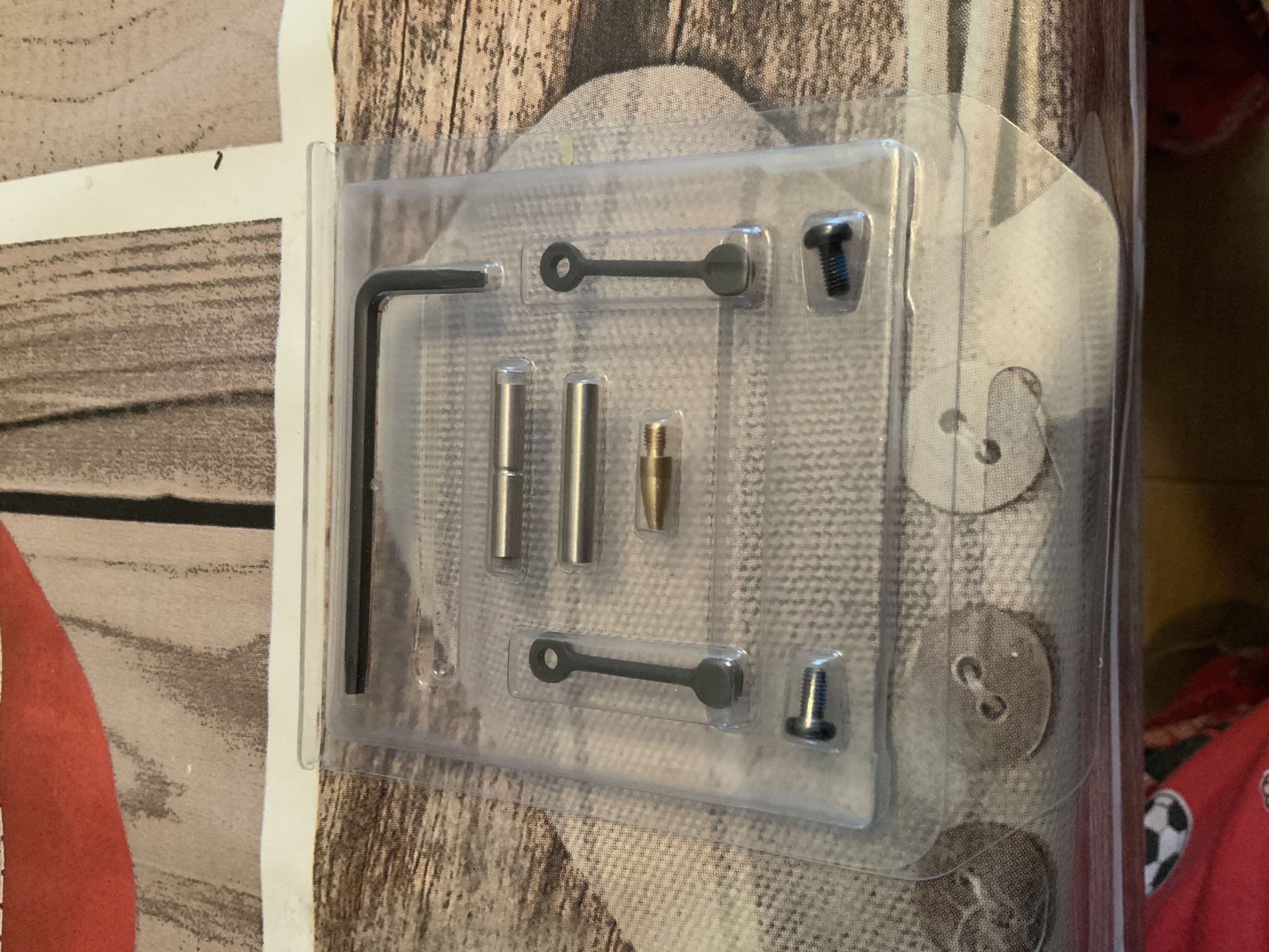 AR 15 Anti Walk Pins small with anti rotation bar e