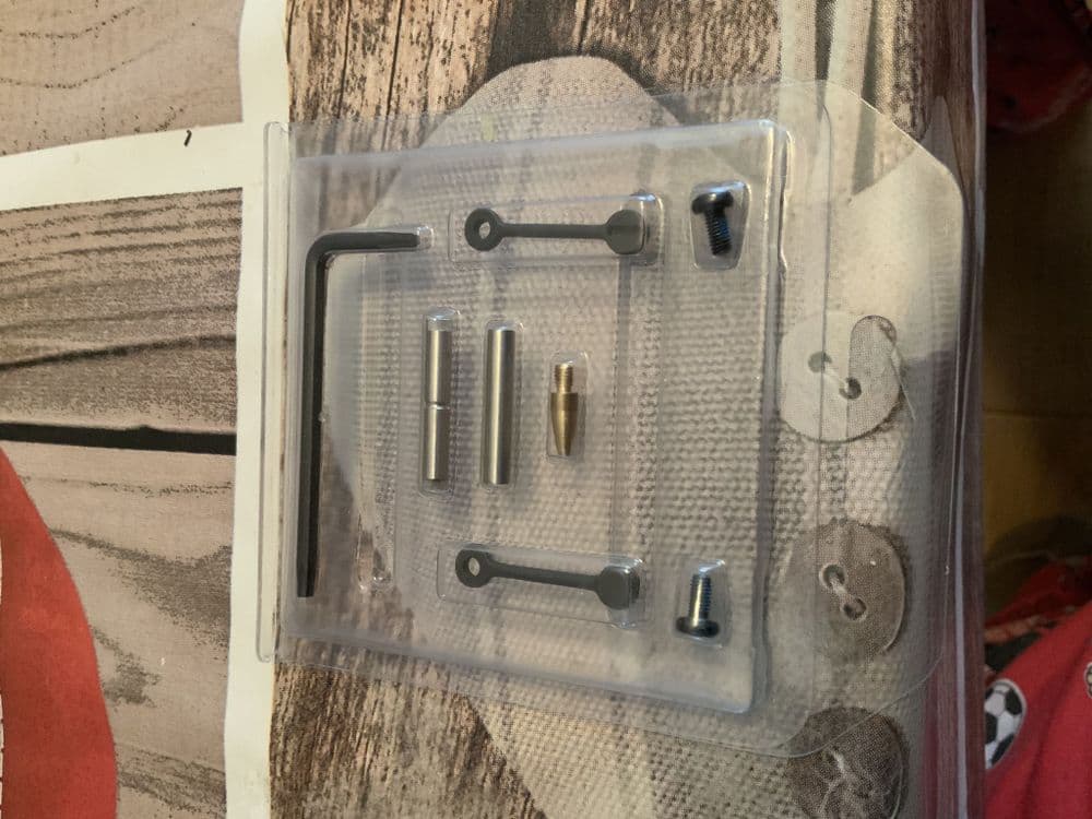 AR 15 Anti Walk Pins small with anti rotation bar e